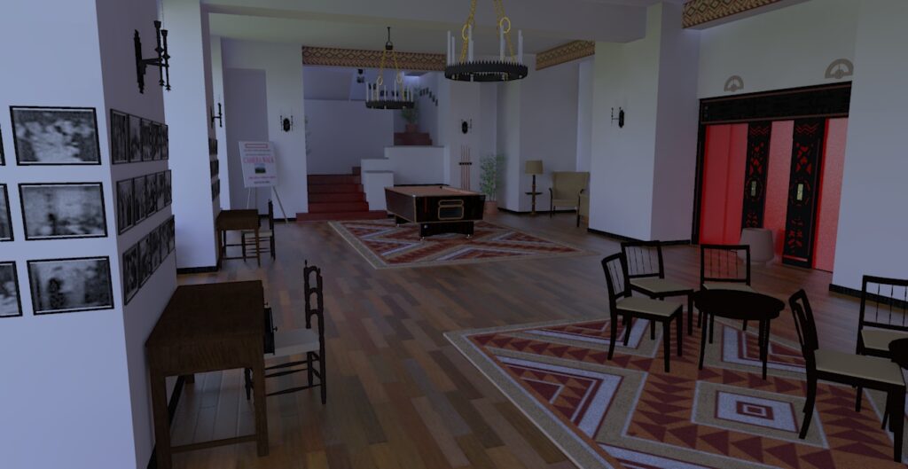 The Colorado Lounge - The Shining sets – a digital reconstuction