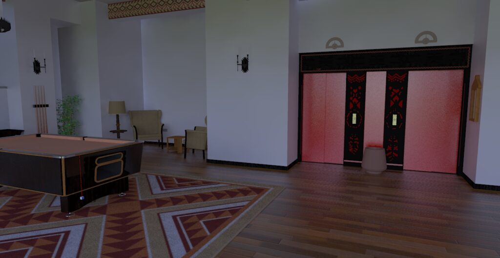 The Colorado Lounge - The Shining sets – a digital reconstuction