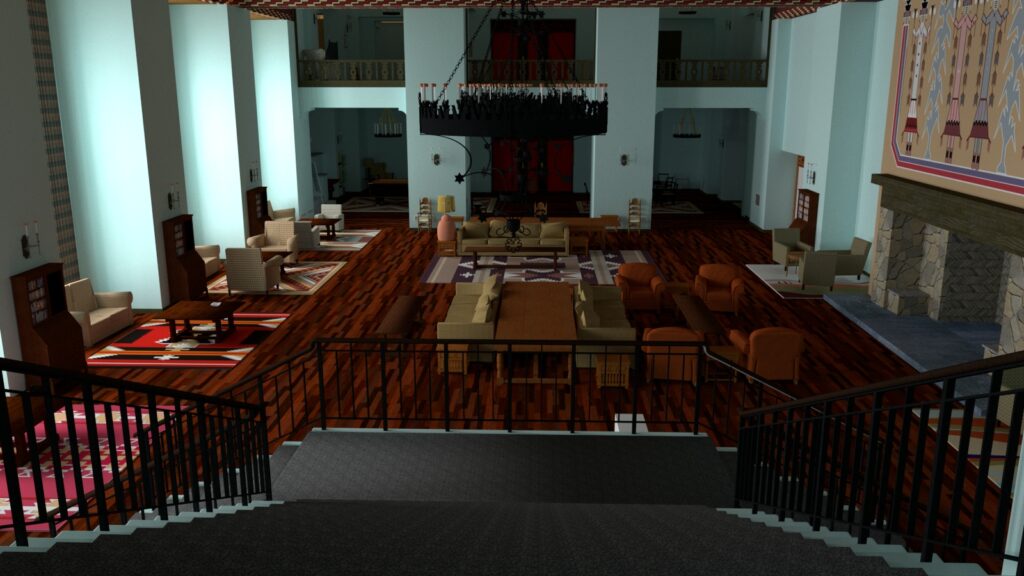 The Colorado Lounge - The Shining sets – a digital reconstuction