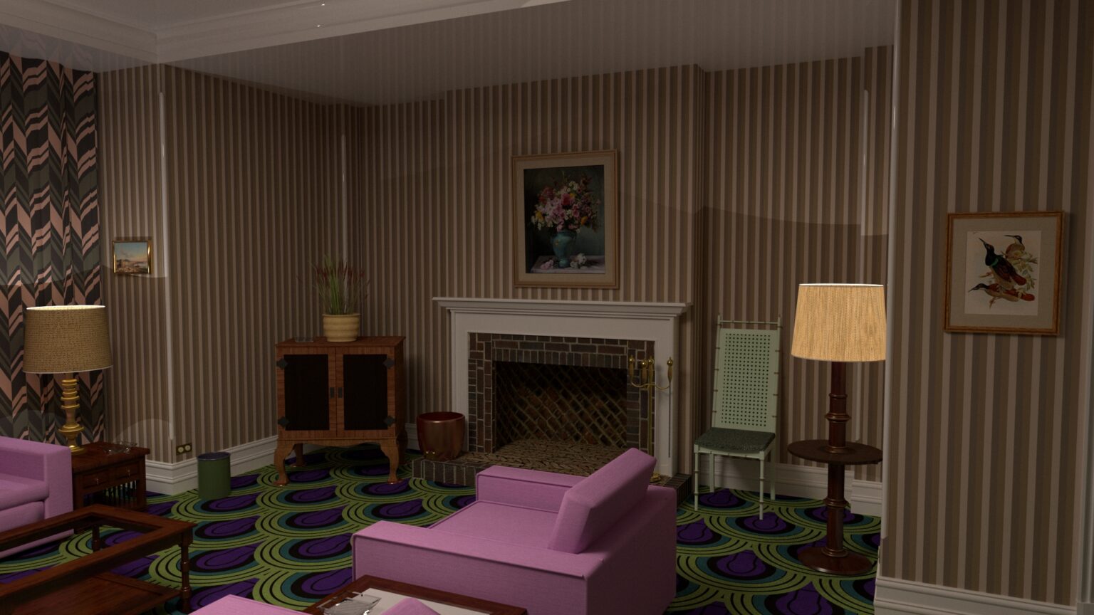 Room 237 - The Shining sets – a digital reconstuction