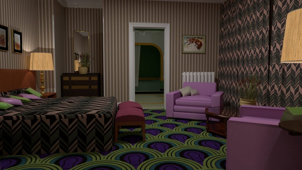 Room 237 - The Shining sets – a digital reconstuction