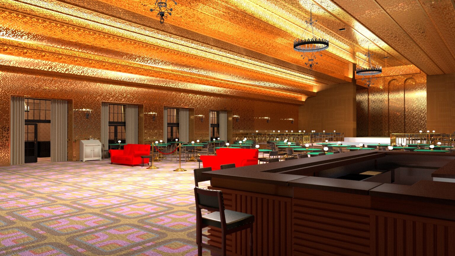 The Goldroom - The Shining sets – a digital reconstuction