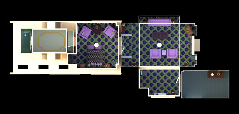 Room 237 - The Shining sets – a digital reconstuction