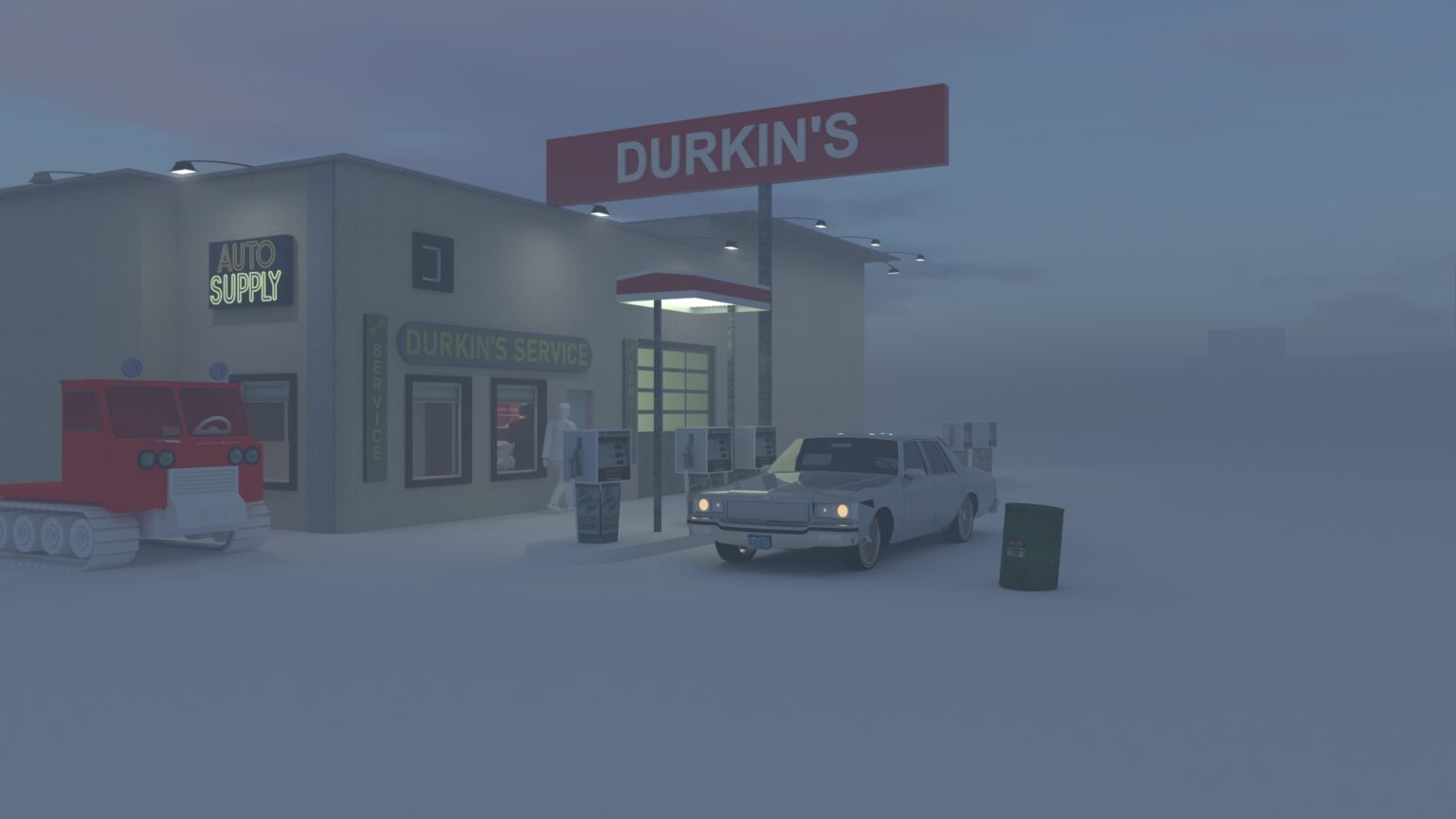 Durkin's Service Station - The Shining – a digital reconstuction