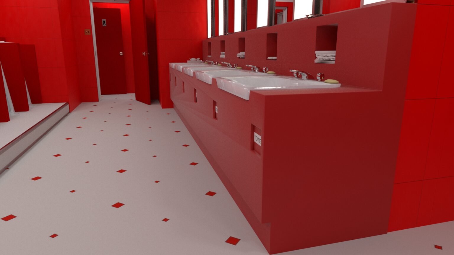 The Red Bathroom - The Shining sets – a digital reconstuction