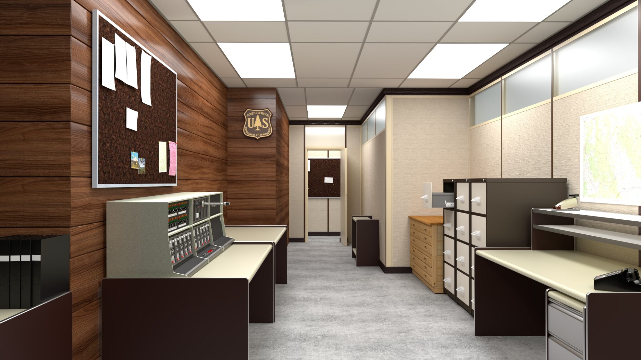 The Forest Service Office - The Shining – a digital reconstuction