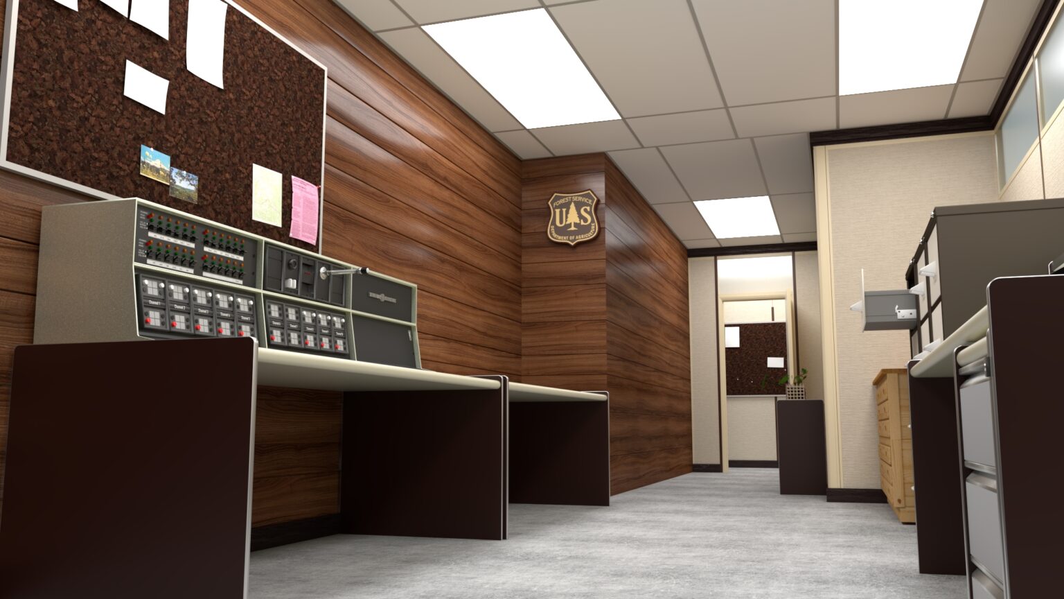 The Forest Service Office - The Shining – a digital reconstuction