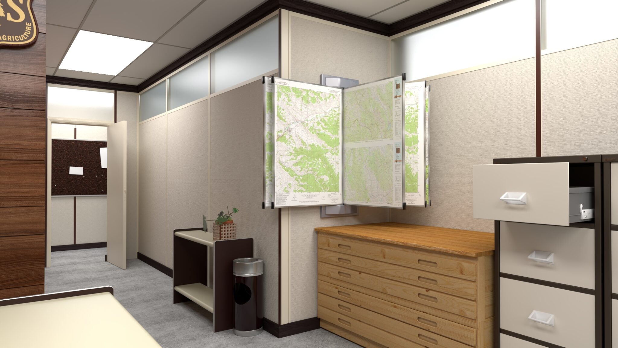 The Forest Service Office - The Shining – a digital reconstuction