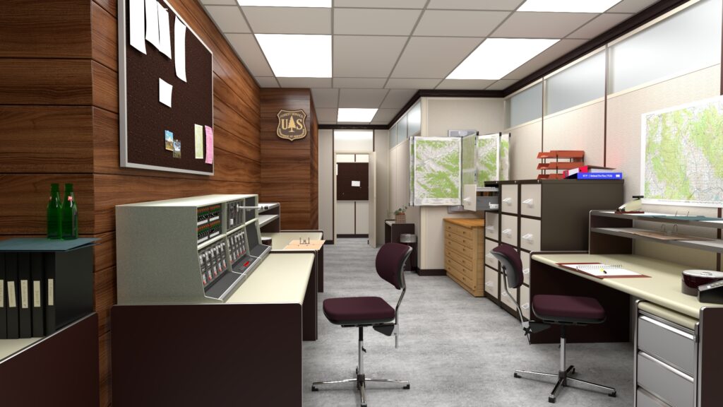 The Forest Service Office - The Shining – a digital reconstuction