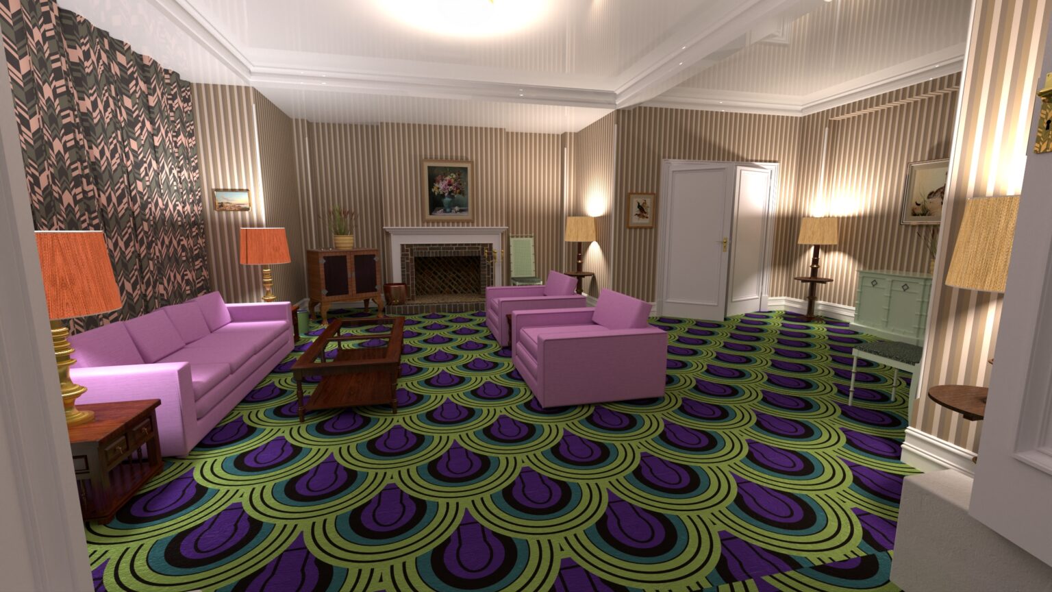 Room 237 - The Shining sets – a digital reconstuction
