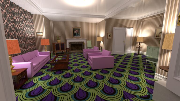 Room 237 - The Shining sets – a digital reconstuction