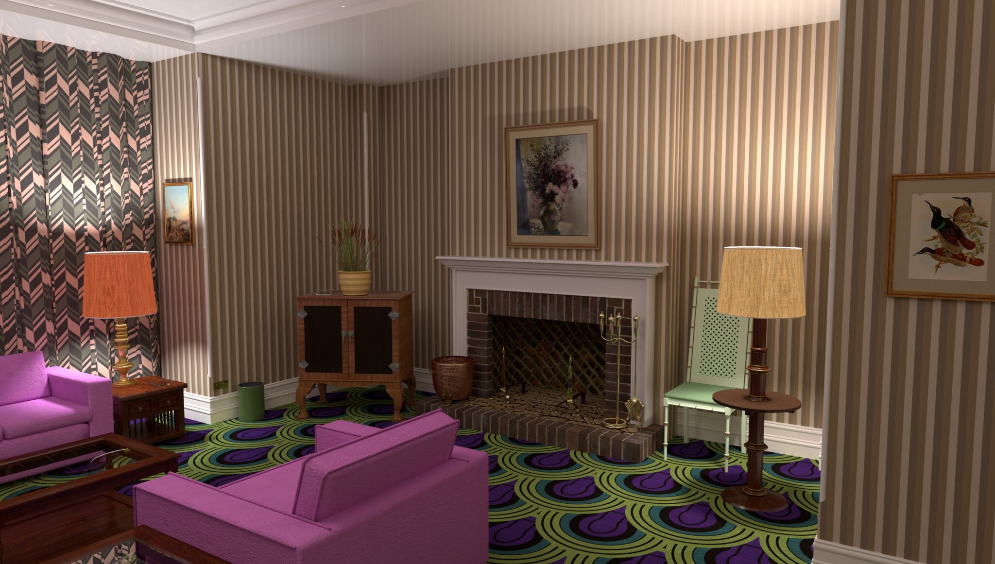 Room 237 - The Shining sets – a digital reconstuction