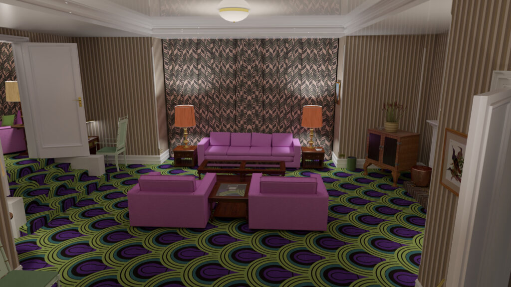 Room 237 - The Shining sets – a digital reconstuction